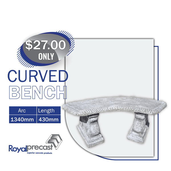 Curved Bench – Royal Precast