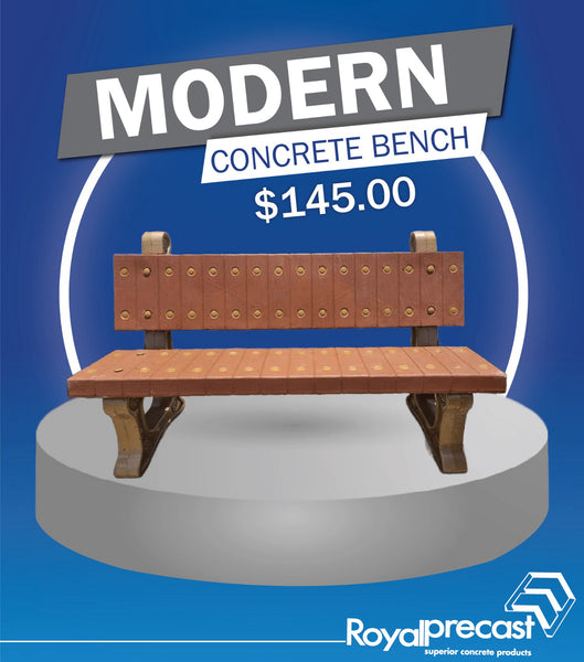 Modern Concrete Bench – Royal Precast