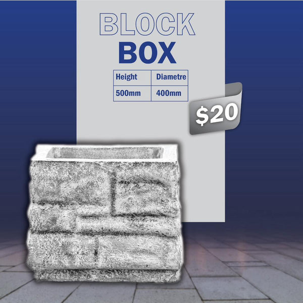 Block Box Flower Pot – Royal Precast